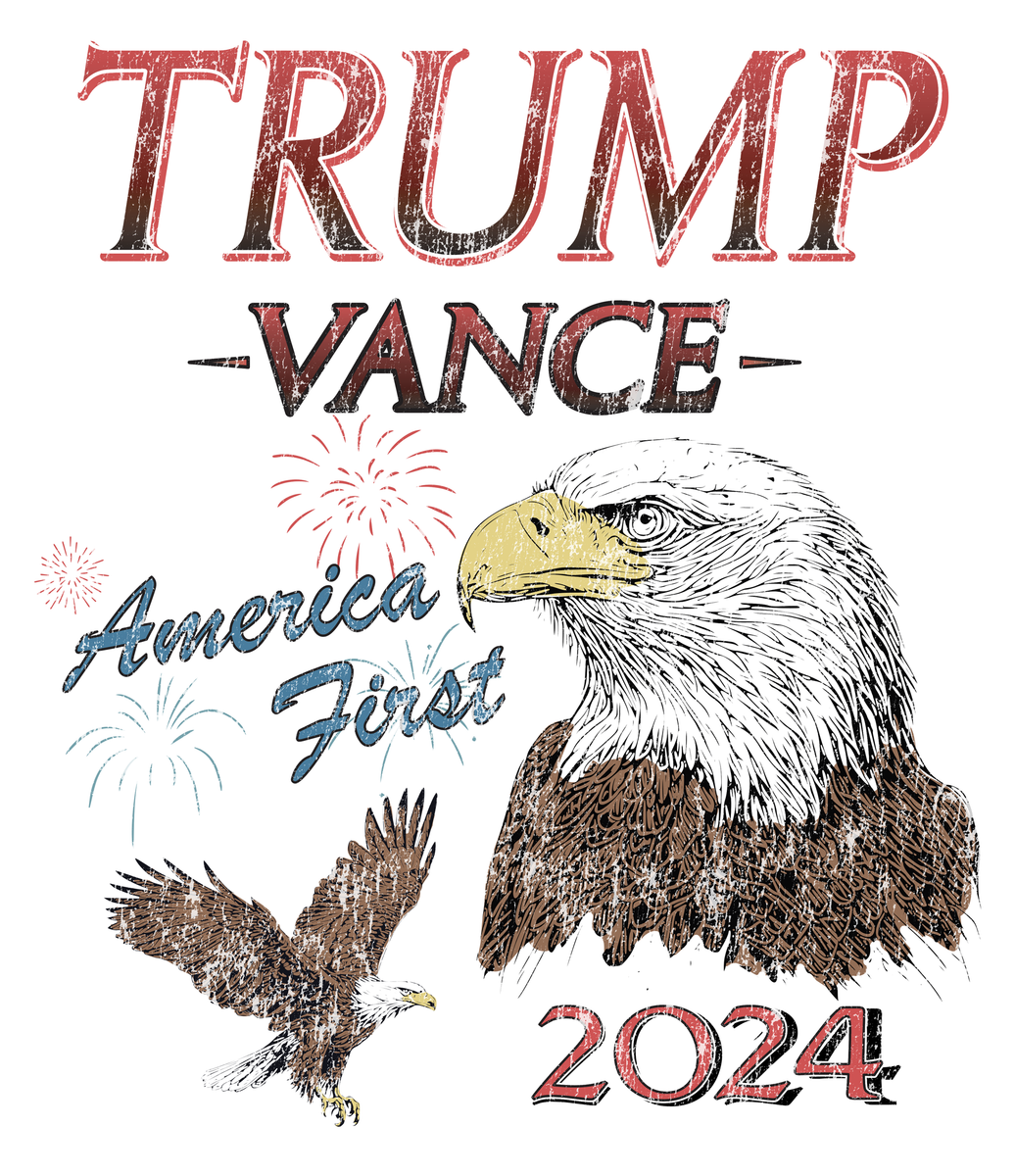 Trump Vance Vintage Eagle AF T-Shirt - White – Blaze Media Shop