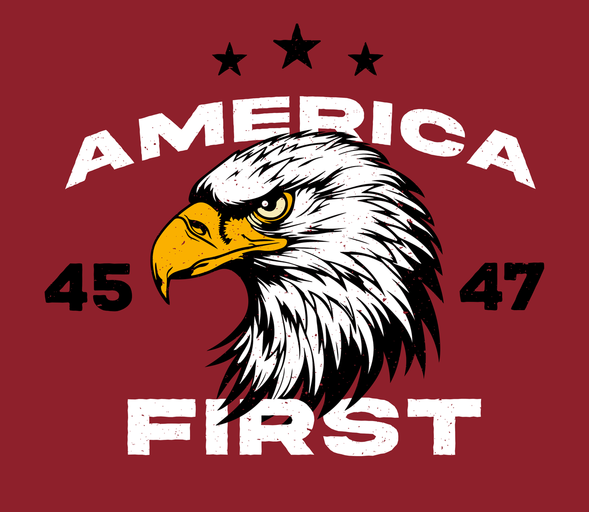 Blaze America First T-Shirt - Dark Red – Blaze Media Shop