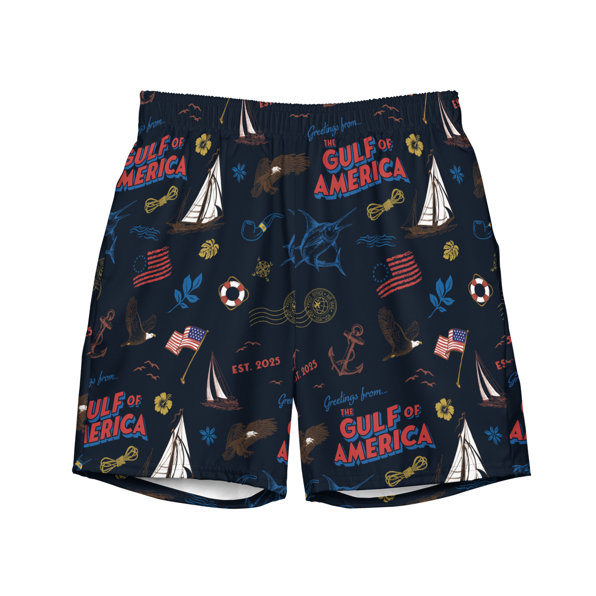 The Gulf of America Swim Trunks - Navy – Blaze Media Shop