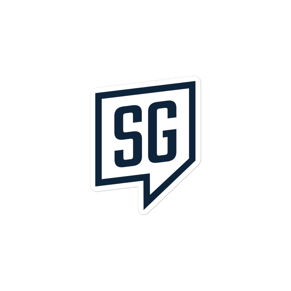 Unfiltered SG Show Sticker - Navy – Blaze Media Shop