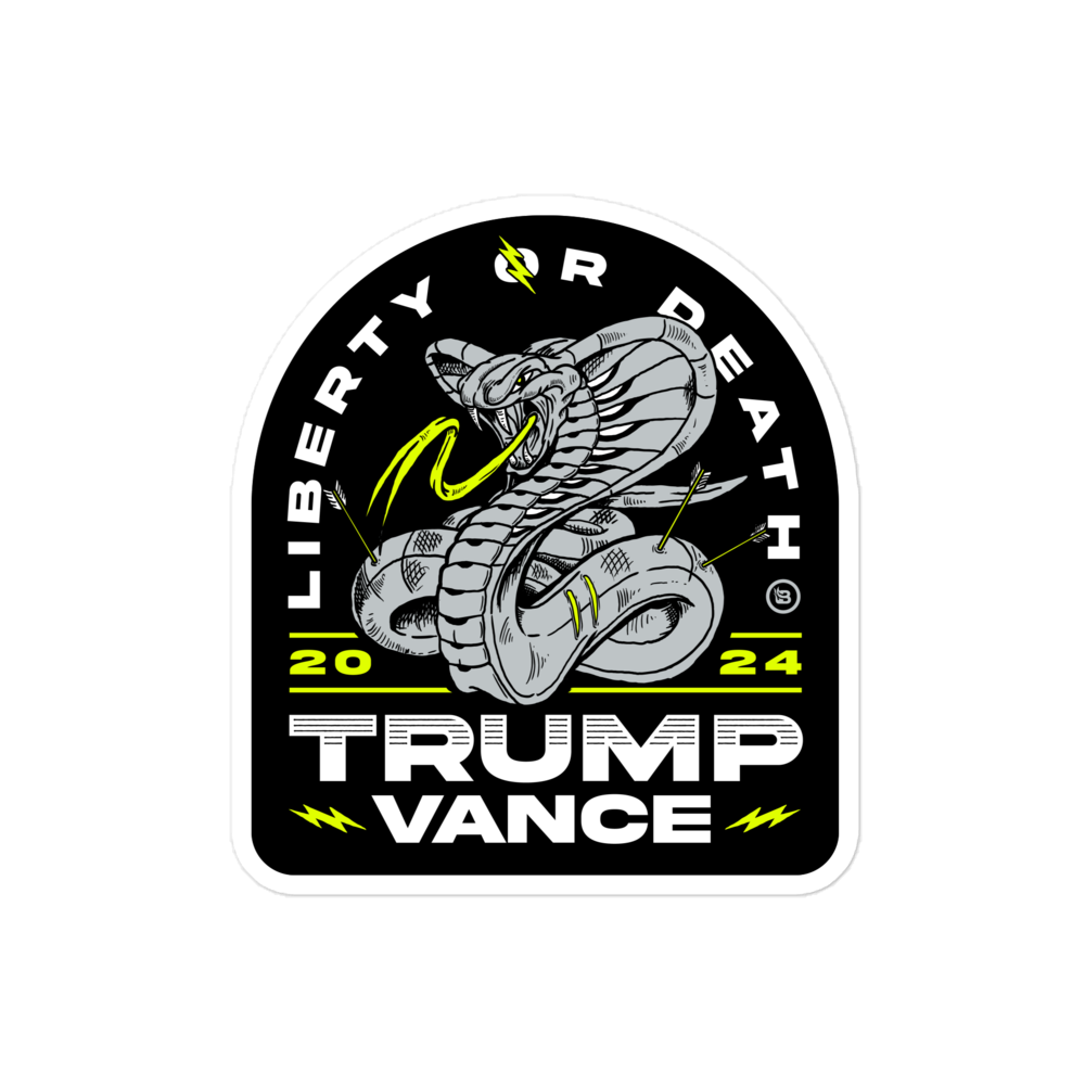 Trump Vance Liberty Or Death Sticker – Blaze Media Shop