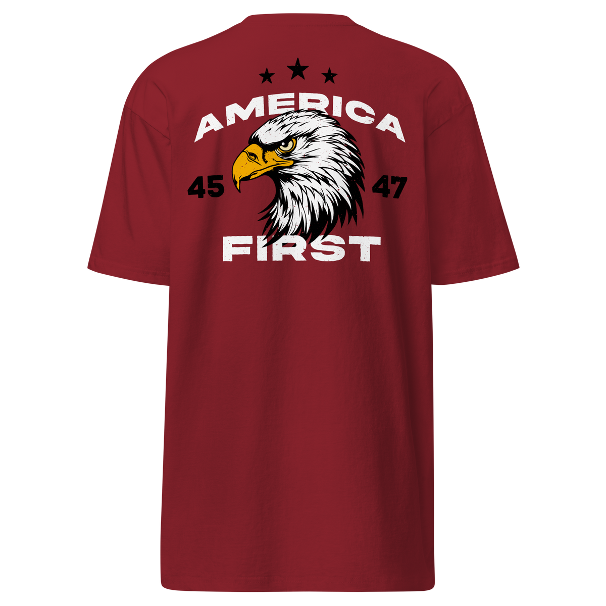 Blaze America First T-Shirt - Dark Red – Blaze Media Shop
