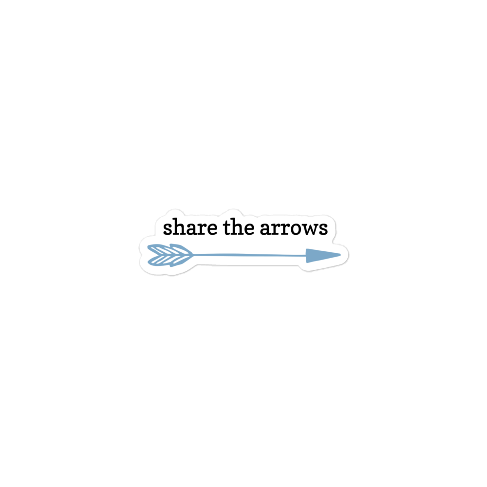 Share the Arrows Sticker – Blaze Media Shop