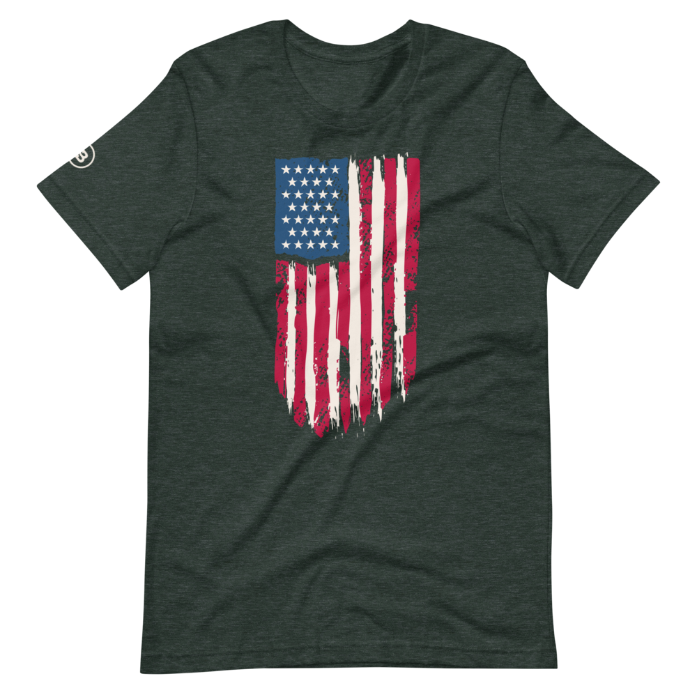 Distressed American Flag T-Shirt – Blaze Media Shop